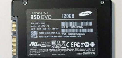 SSD samsung 850 EVO 120 GB
