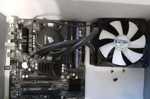 Amd fx-8350, Asrock 970m3 pro, kingston 2x8Гб 2600