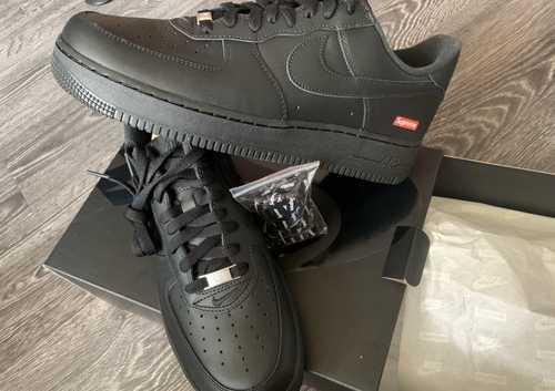 Nike X supreme AIR force 1 low black