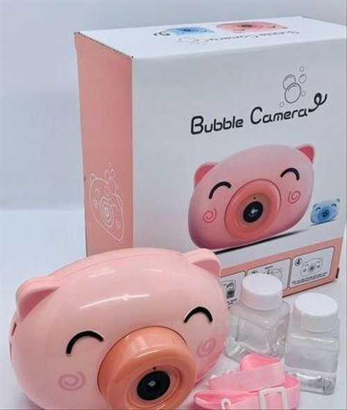 Генератор мыльных пузырей Свинка /bubble camera