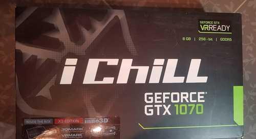 Запечатанная iChill GTX 1070 8gb X3