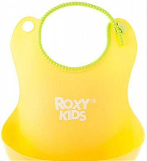 Силиконовый нагрудник для кормления Roxy Kids в ас