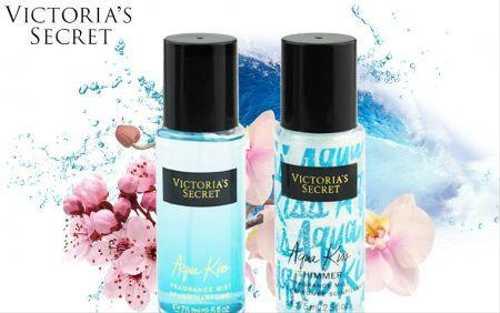 Уход за телом Victorias Secret, Подарочный Набор Спрей-Мист, Aqua Kiss, 2x75 ml, сша, Реплика