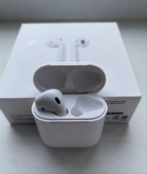 Airpods 2 кейс+наушник левый оригинал