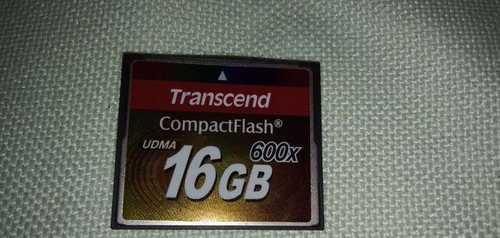 Карта памяти Transcend CompactFlash udma 16Gb