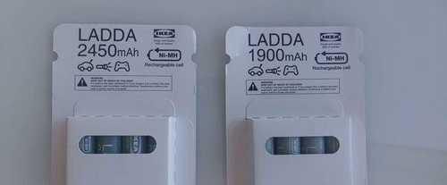Аккумуляторы Ladda IKEA 2450 и 1900 mah аа