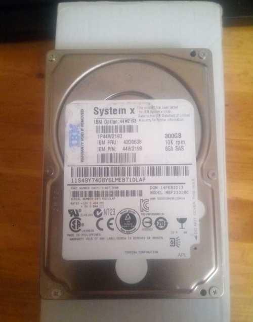 Жесткий диск IBM 44w2193 300GB SAS