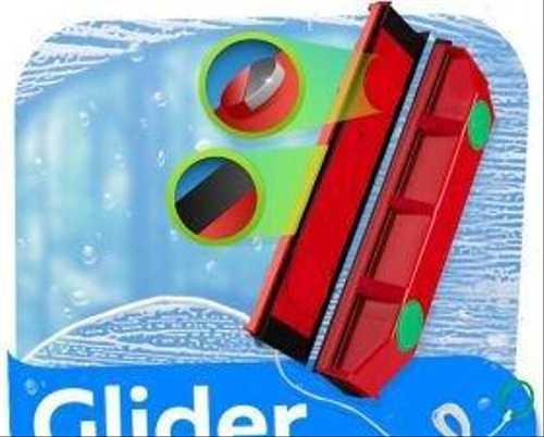 Glider. Магнитная щетка для мытья окон