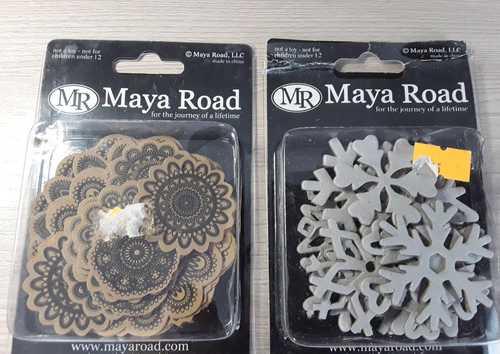Вырубка, чипборд снежинки. Maya Road.Творчество