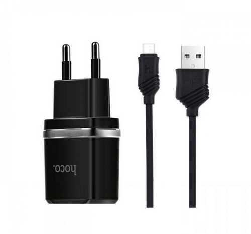 Сзу hoco C12 Smart Dual USB (Lighting Cable)