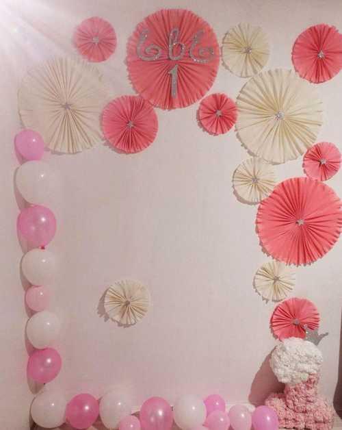 Фотозона, веера, цифра 1