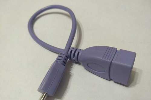 OTG кабель USB(F) - microUSB(M)