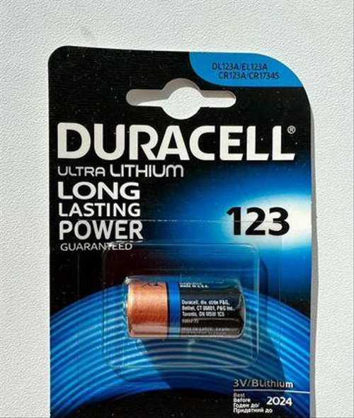 Батарейка Duracell 123