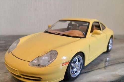 Модель авто porsche 911 carrera 1997, 1/18 bburago