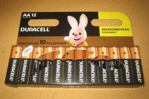 Батарейки duracell AA LR6 MN1500,12 штук