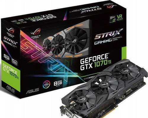 Видеокарта Asus Strix 1070ti 8 gb