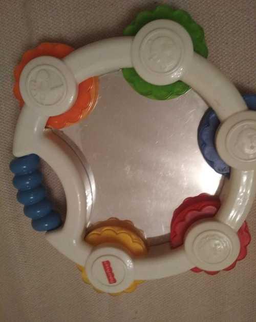 Бубен Fisher Price с зеркальцем