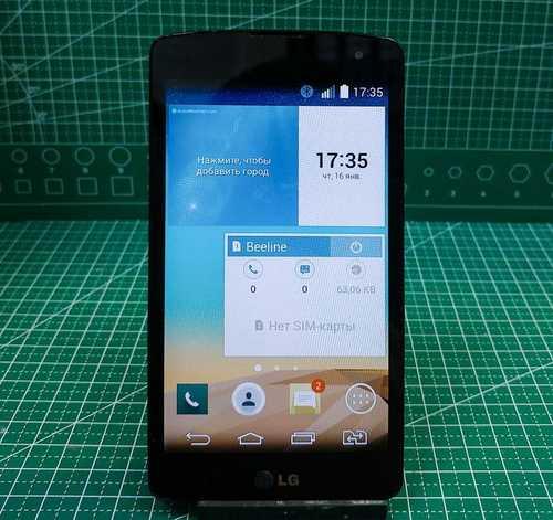 Отличный смарт LG L Fino на андроиде