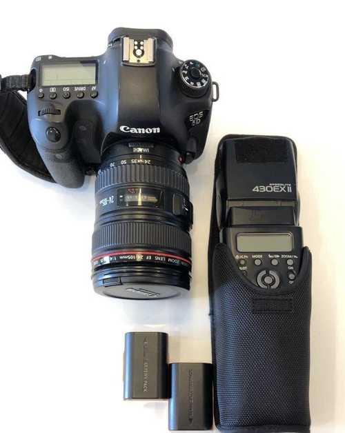 Canon eos 6d с L объективом + вспышка Canon 430ex