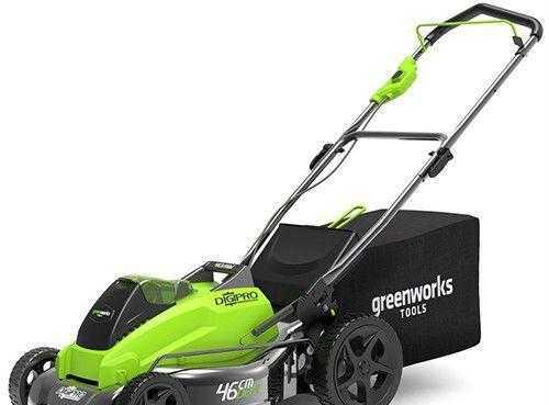 Газонокосилка аккумуляторная Greenworks GD40LM45