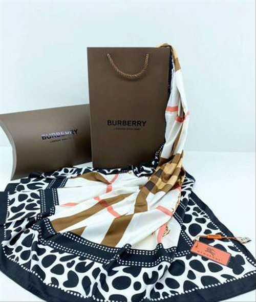 Новый женский шелковый платок Burberry (3 цвета)