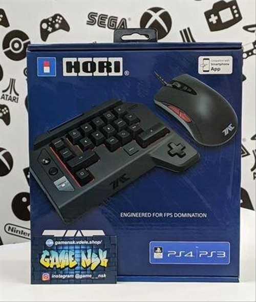 Клавиатура/Мышь для PS3/PS4 hori TAC NeW