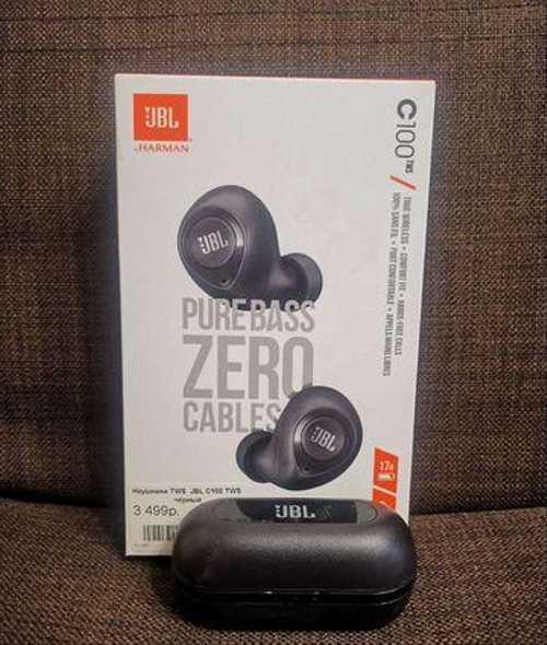 Беспроводные наушники jbl C100