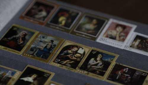 Тематическая коллекция марок мира. Живопись