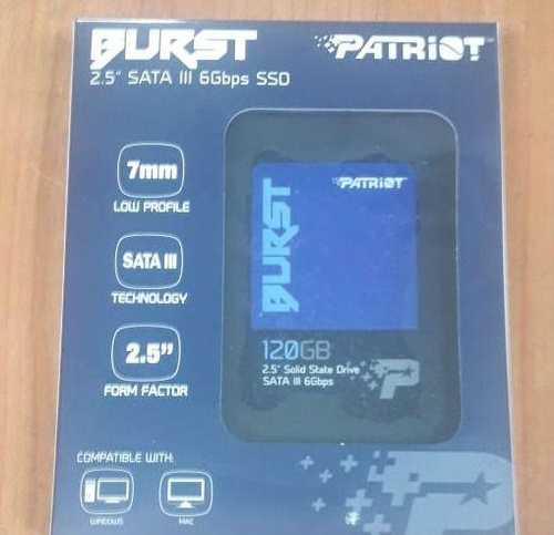 SSD диск 120гб 2.5 Patriot PBU120GS25ssdr