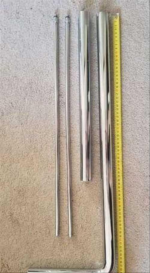 Трубки хромированные для смесителя М10 60 см