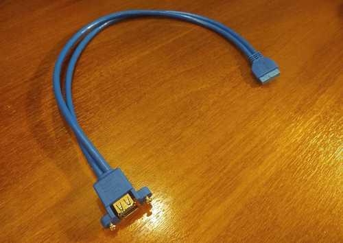 Кабель USB 3.0 20pin на 2 штуки