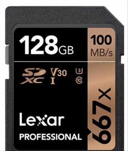 Lexar microsdxc 128GB Class 10 667xU3 A1 V30 с ада