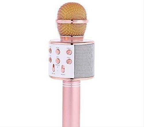 Микрофон караоке WS - 858 Розовый