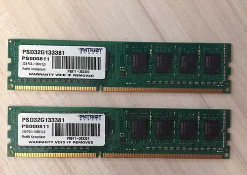 Patriot Memory Signature PSD32G16002 DDR3