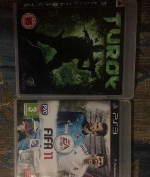 Продам 2 диска для PS3 Turok и Fifa 11