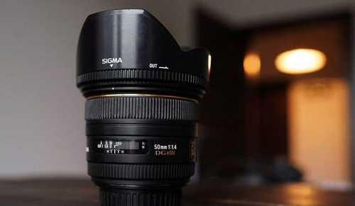 Объектив Sigma 50mm f1,4 для Canon