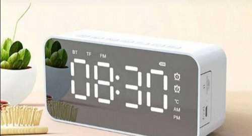 Электронные часы, будильник, радио, колонка, термо