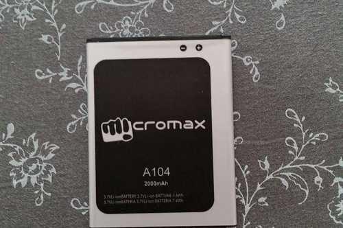 Аккумулятор Micromax A104