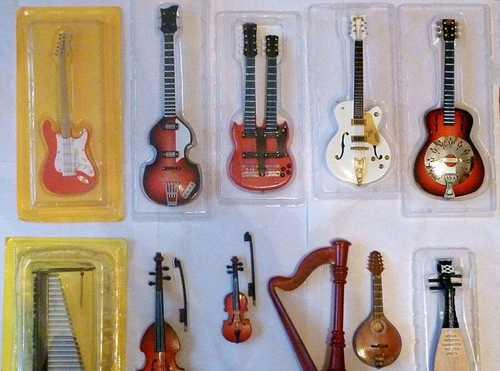 Мини коллекционные музыкальные инструменты гитара
