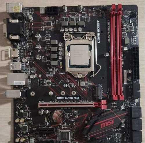 Связка MSI B360M gaming plus +I5 9400F