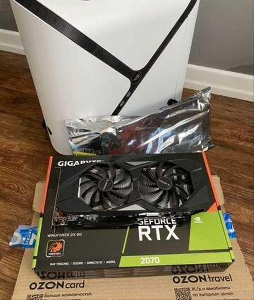 Новая видеокарта RTX 2070 Gigabyte на гарантии