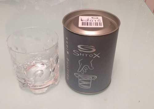 Хрустальный вращающийся бокал для виски "shtox"