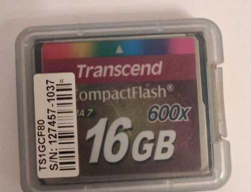 Transcend CompactFlash 600x 16Gb