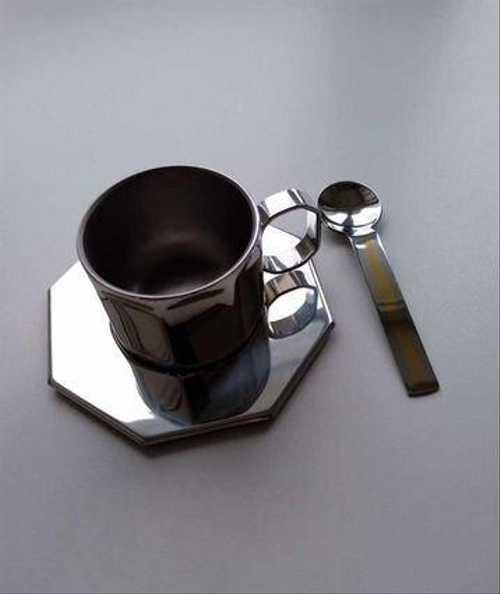 Кофейные чашки-блюдца-ложки Zepter 12 персон Astra