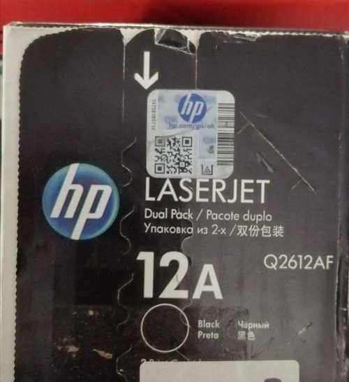Картридж лазерный HP Q2612A ориг