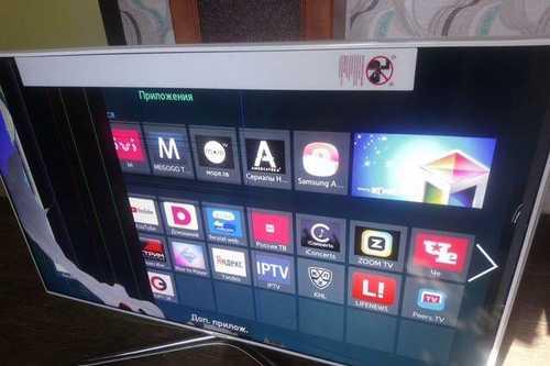 Smart TV LED-телевизор Samsung UE46F6510AB Поврежд