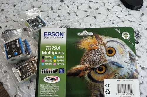 Оригинальный набор картриджей Epson T079A