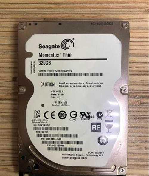 Жесткий диск 2.5 дюйма 320GB Seagate (251399)