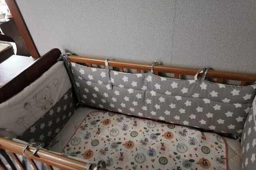 Детская кровать трасформер с матрасом