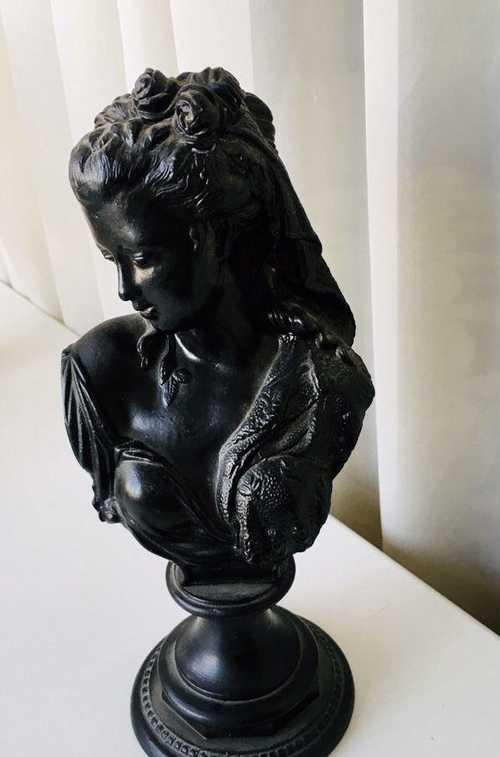 Скульптура бюст Женщина Весна силумин Касли со вре